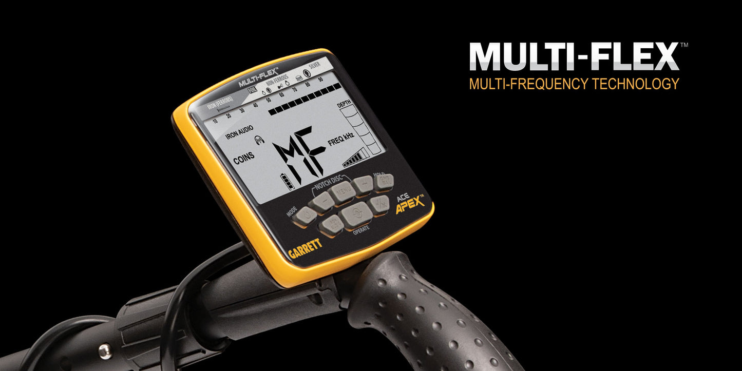 Garrett Ace Apex Multi-Frequency Detector | MetalDetector.com