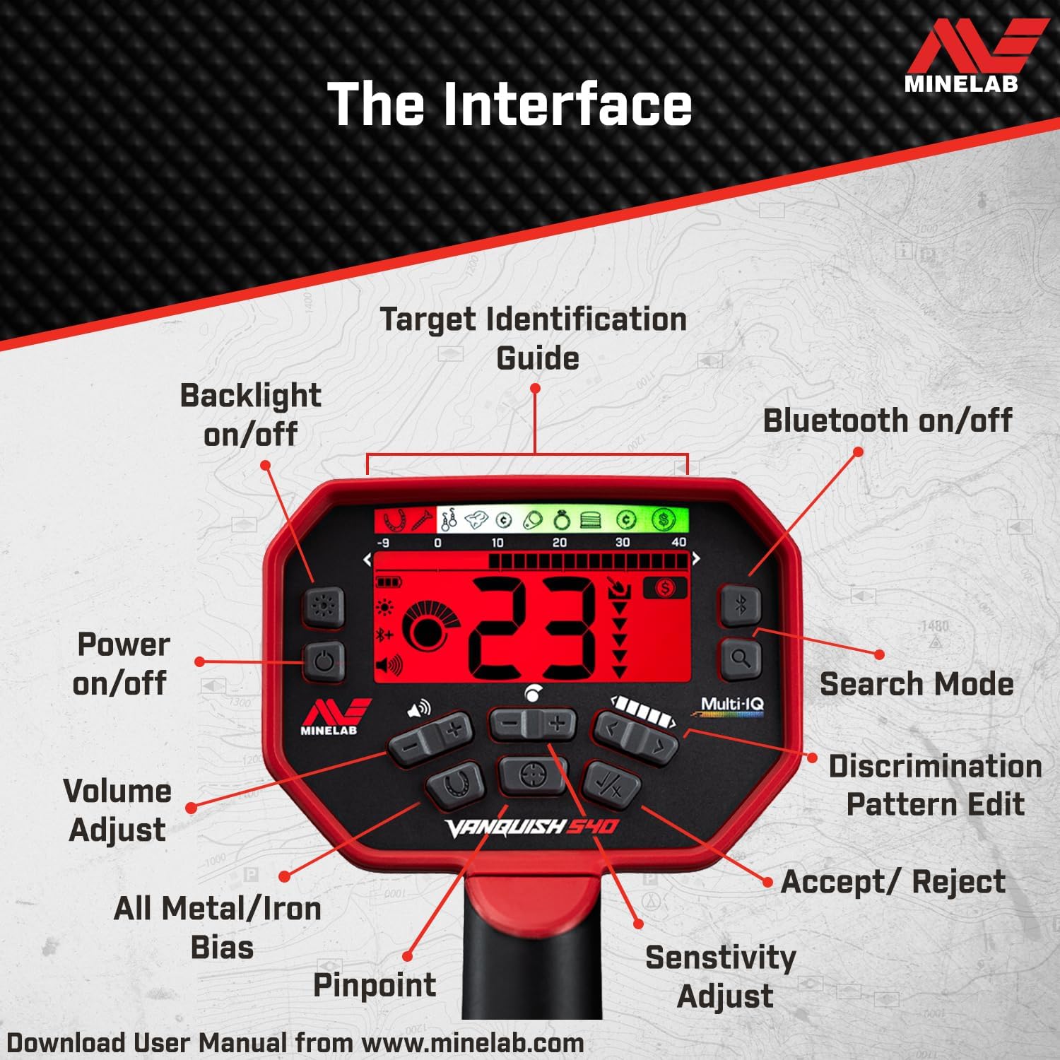 Minelab Vanquish 540 Multi-Frequency Metal Detector – MetalDetector.com