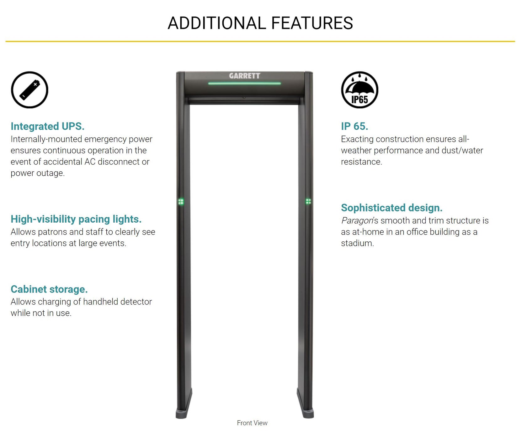 Garrett Paragon Walk-Through Metal Detector | MetalDetector.com