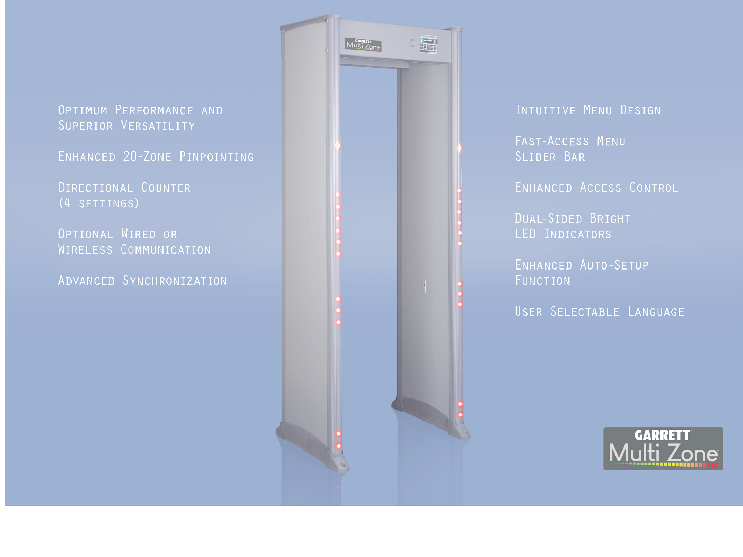 Garrett Multi Zone™ Walk-Through Security Metal Detector | Shop ...