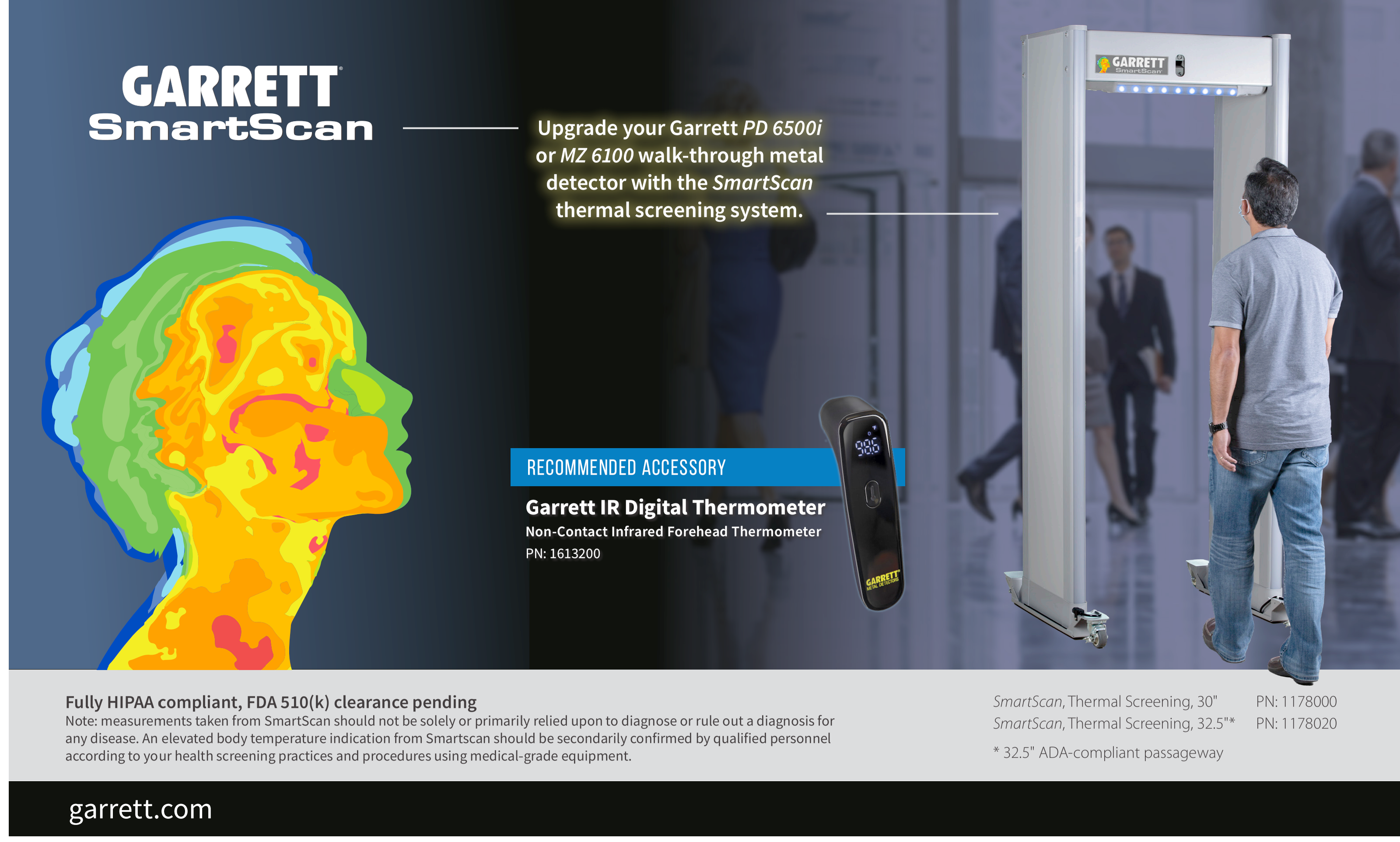 Garrett SmartScan 30" Thermal Add-On for PD 6500i | MetalDetector.com