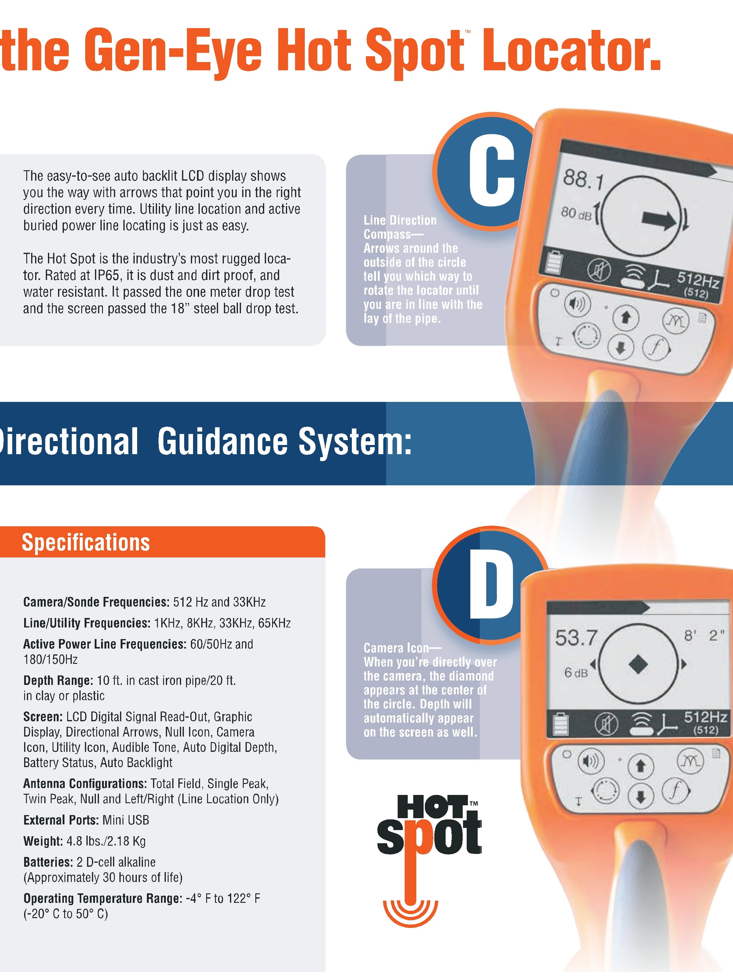 Gen-Eye Hot Spot Pipe Locator with 5W Transmitter | MetalDetector.com