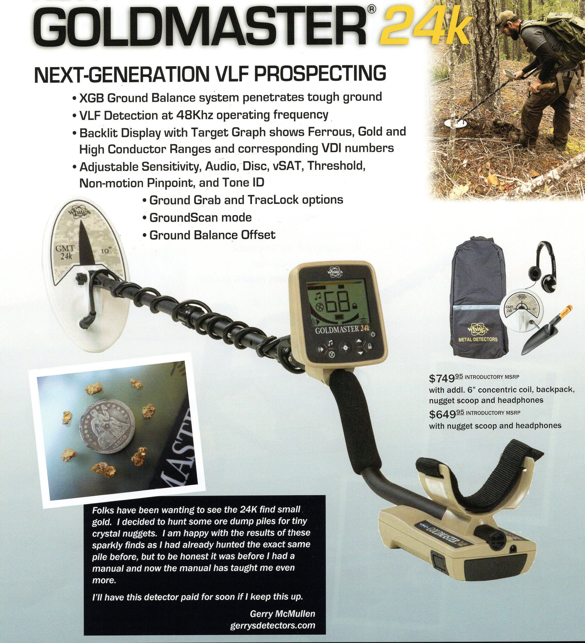Garrett GOLDMASTER 24k Metal Detector | MetalDetector.com