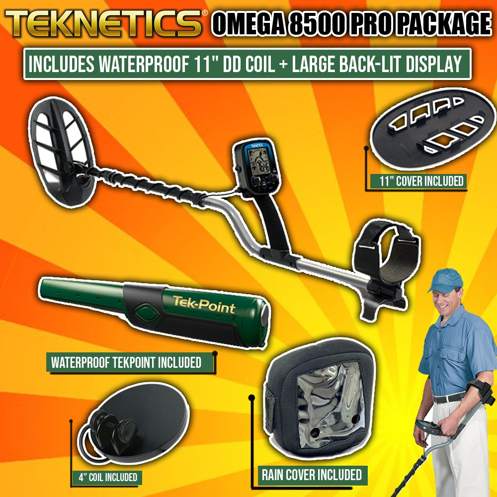 Teknetics Omega 8500 Pro Package | MetalDetector.com